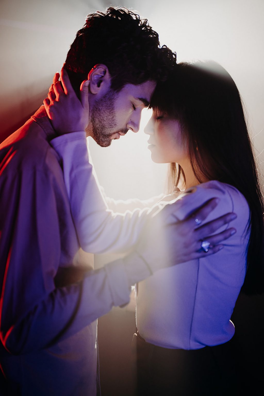 Neon lights couple session - The Quirky wedding and couple photographer