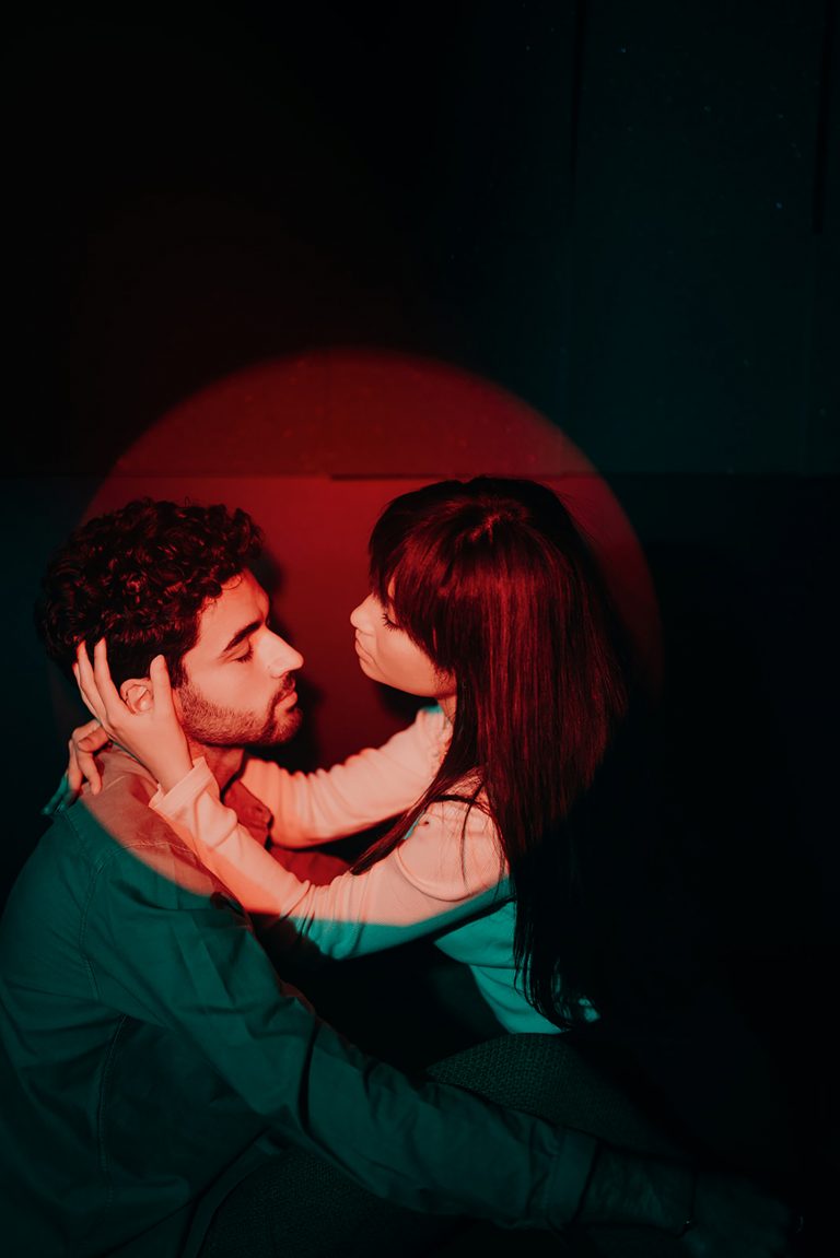 Neon lights couple session - The Quirky wedding and couple photographer